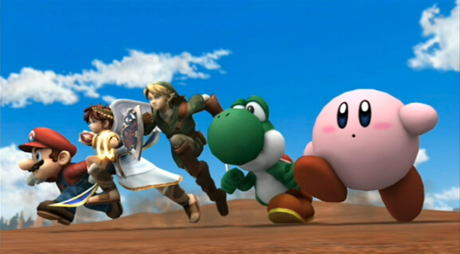 Mario, Pit, Link, Yoshi & Kirby – Super Smash Bros. Brawl | Aqua 'N' Game